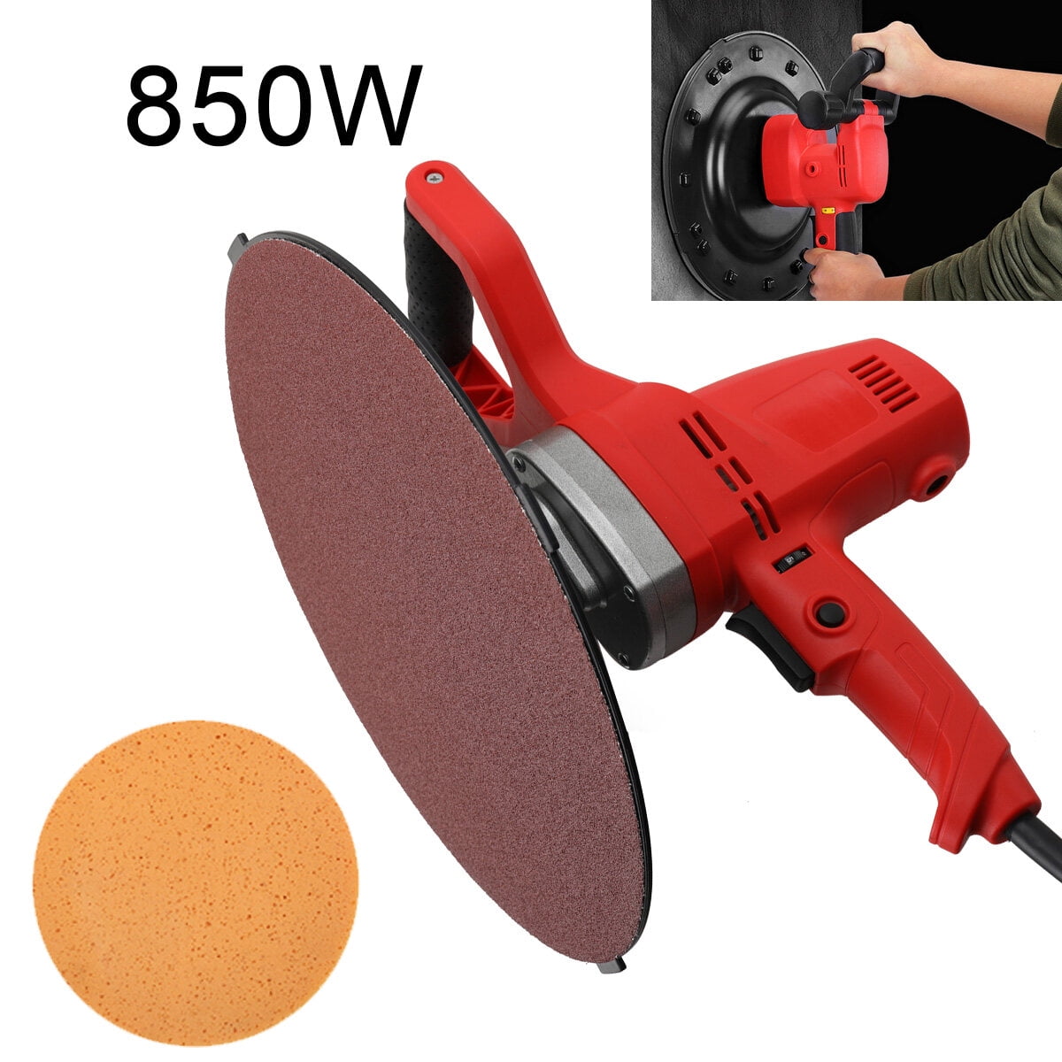 ECUTEE 110v 80-200rpm Adjustable Speed Cement Mortar Concrete Smoothing ...