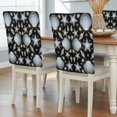 Blue Neon Coastal Chair Back Covers Set of 6 Seashell Starfish Summer ...