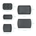 Mainstays 6 Piece Non-Stick Bakeware Sets, Easy for Release and Clean ...