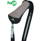 Hugo Adjustable Quad Cane for Right or Left Hand Use, Ebony, Large Base ...