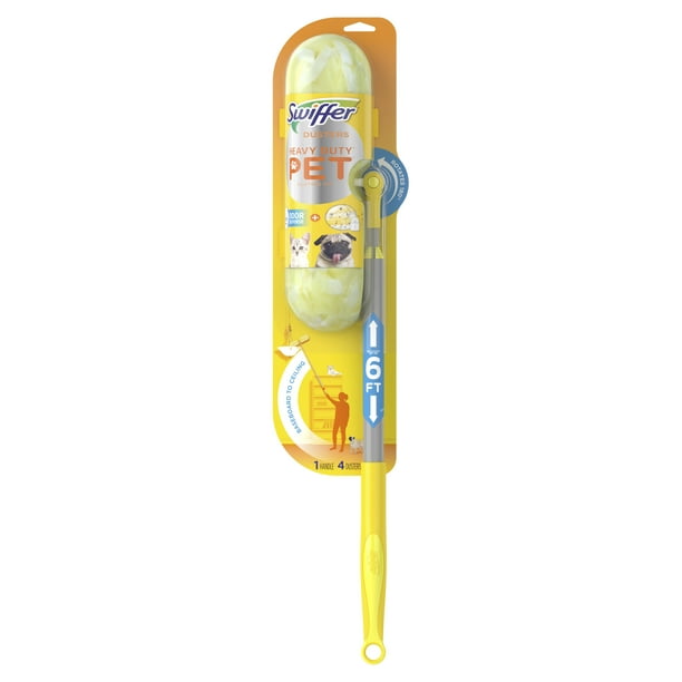 Swiffer Duster Heavy Duty Pet Super Extending Handle Starter Kit (1 ...