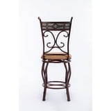 Boraam Beau Swivel Counter Stool - Brown - Walmart.com