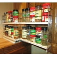 20 Capacity 2 Drawer 2 Tier Spice Rack with Flex-Sides Best Fit in 12 ...