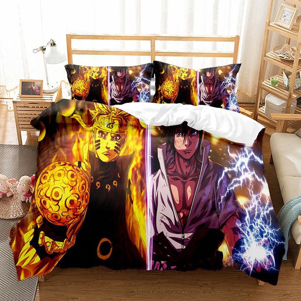 3D New Anime Naruto Bedding Bed Set Twin Full Queen King Size Itachi ...