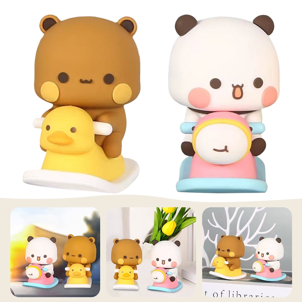 Dulce Y Encantadora Figura Panda Deco Coleccionable Acción Kawaii Oso ...