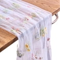 Agiufgs 75 Pack Embroidered Table Runner 29.5 X 118.1 in, Floral ...