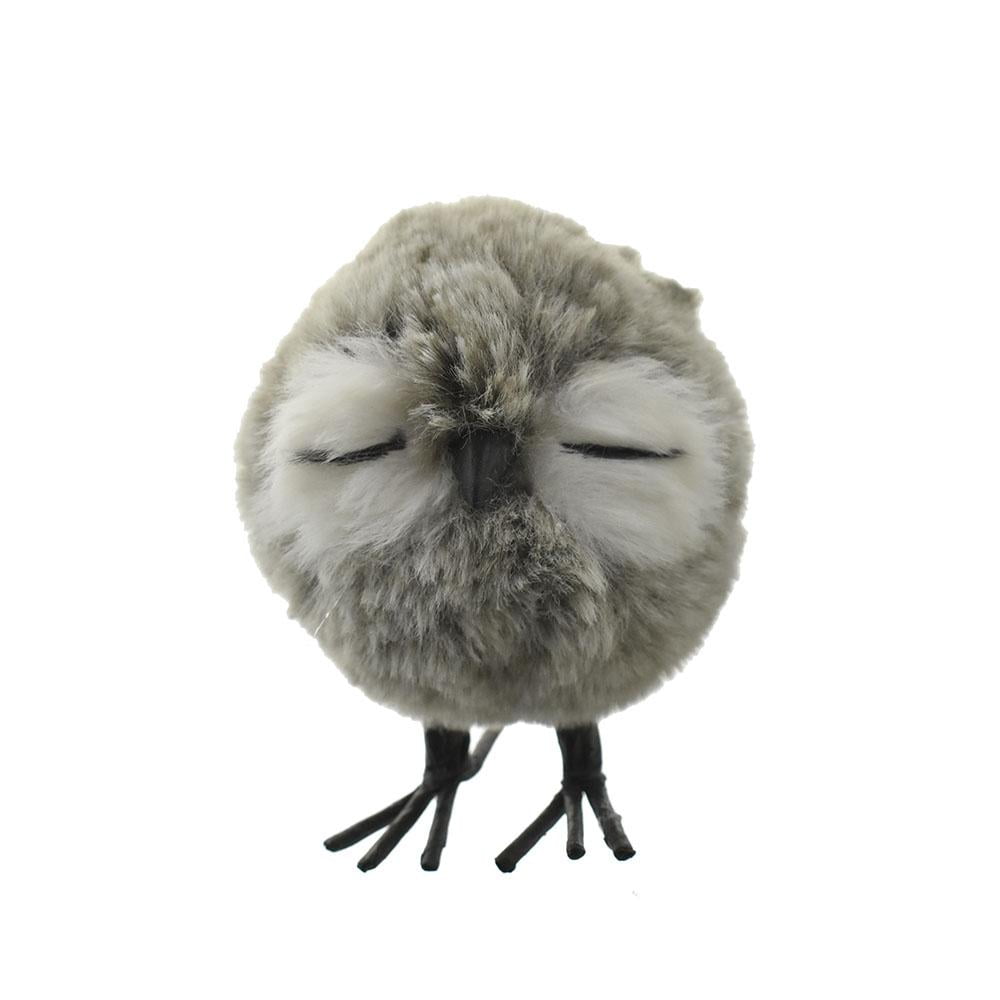 Plush Standing Owl Christmas Ornament, Grey, 4-1/4-Inch - Walmart.com