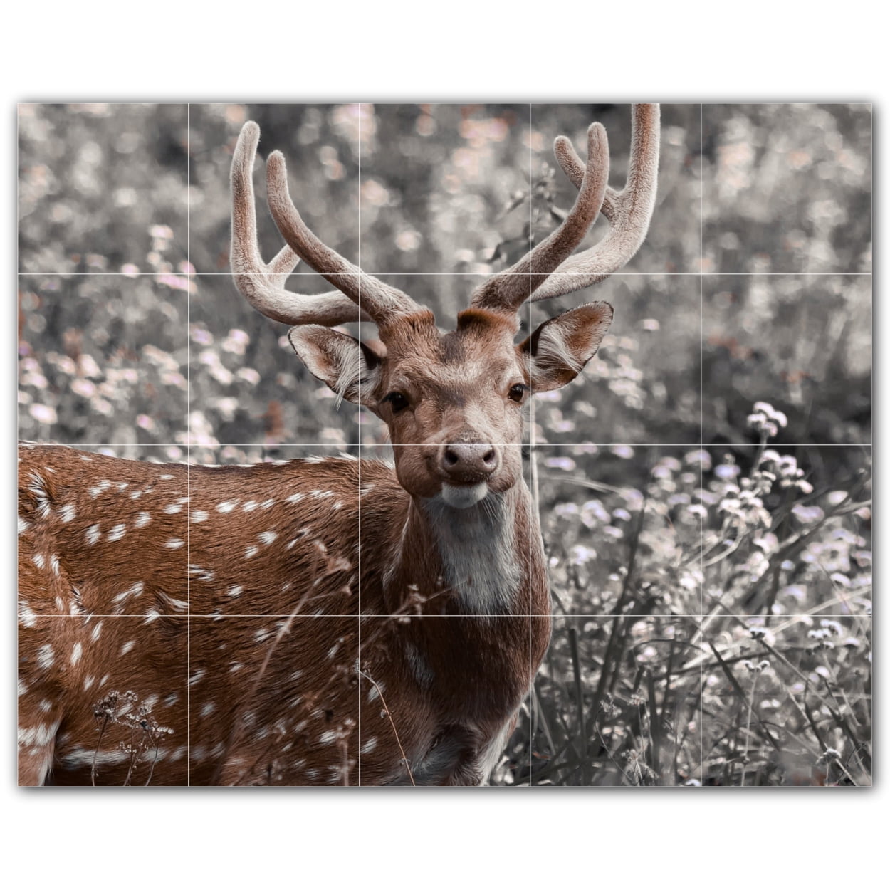 Picture-Tiles.com: Deer Ceramic Tile Wall Mural WAL500443-54XL. 60"W x ...