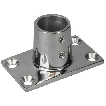 Sea Dog 2816001; 60 Deg Rectangular Base 7/8 Stainless Steel - Walmart.com