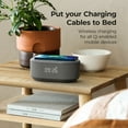 i-box Dawn Alarm Clock Radio with Bluetooth, Wireless Charger, USB ...