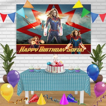 Superhero Avengers Backdrop Banner Party Supplies Poster Movie Theme ...