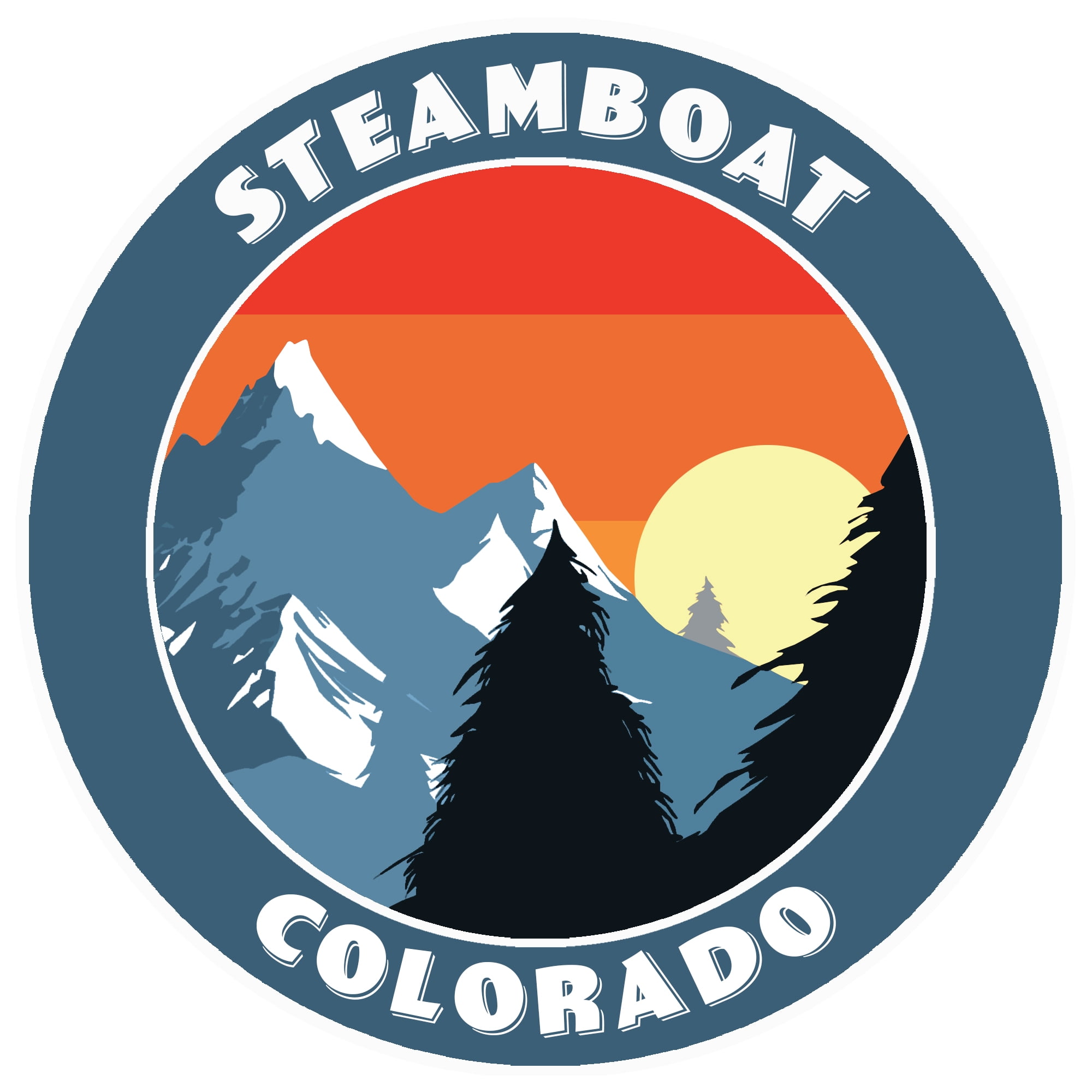 Steamboat, Colorado Decorative Car Truck Decal Window Sticker Vinyl Die ...