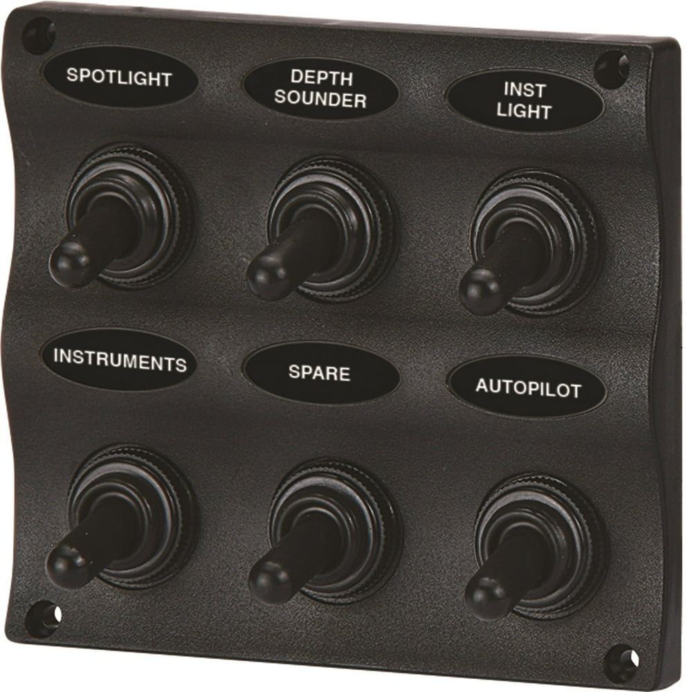Unified Marine SeaSense WAVE Design 6 Gang Switch Panel - Walmart.com ...