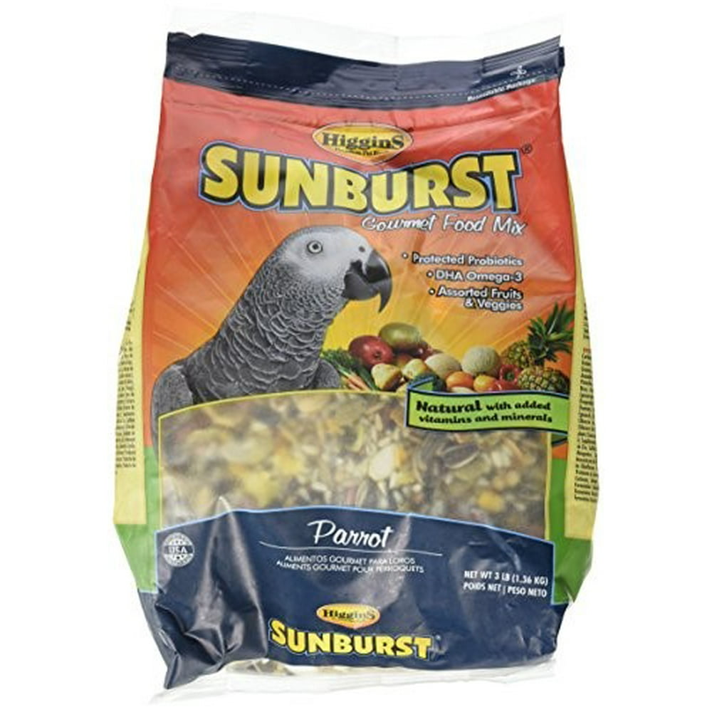 Higgins Sunburst Parrot Bird Food, 3 Lb - Walmart.com - Walmart.com