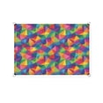 Abstract Geometric Sun Shade Sail 14'X18' Color Modern Artificial Shape ...