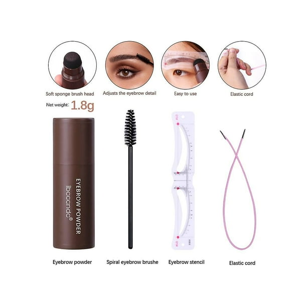 Juego de sellos para cejas en polvo, 12 estilos por juego, guía para ... Juego de sellos para cejas en polvo, 12 estilos por juego, guía para ...