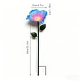 Cadancy Metal Flower Garden Stake Yard Art Outdoor Decor Bird Feeder ...