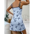 Blue Butterfly Print Camisole Sleep Dress For Women - Walmart.com