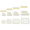 [18 Boxes and 18 Trays Pack] 9x7x3.5” White Cupcake Box with Window and ...