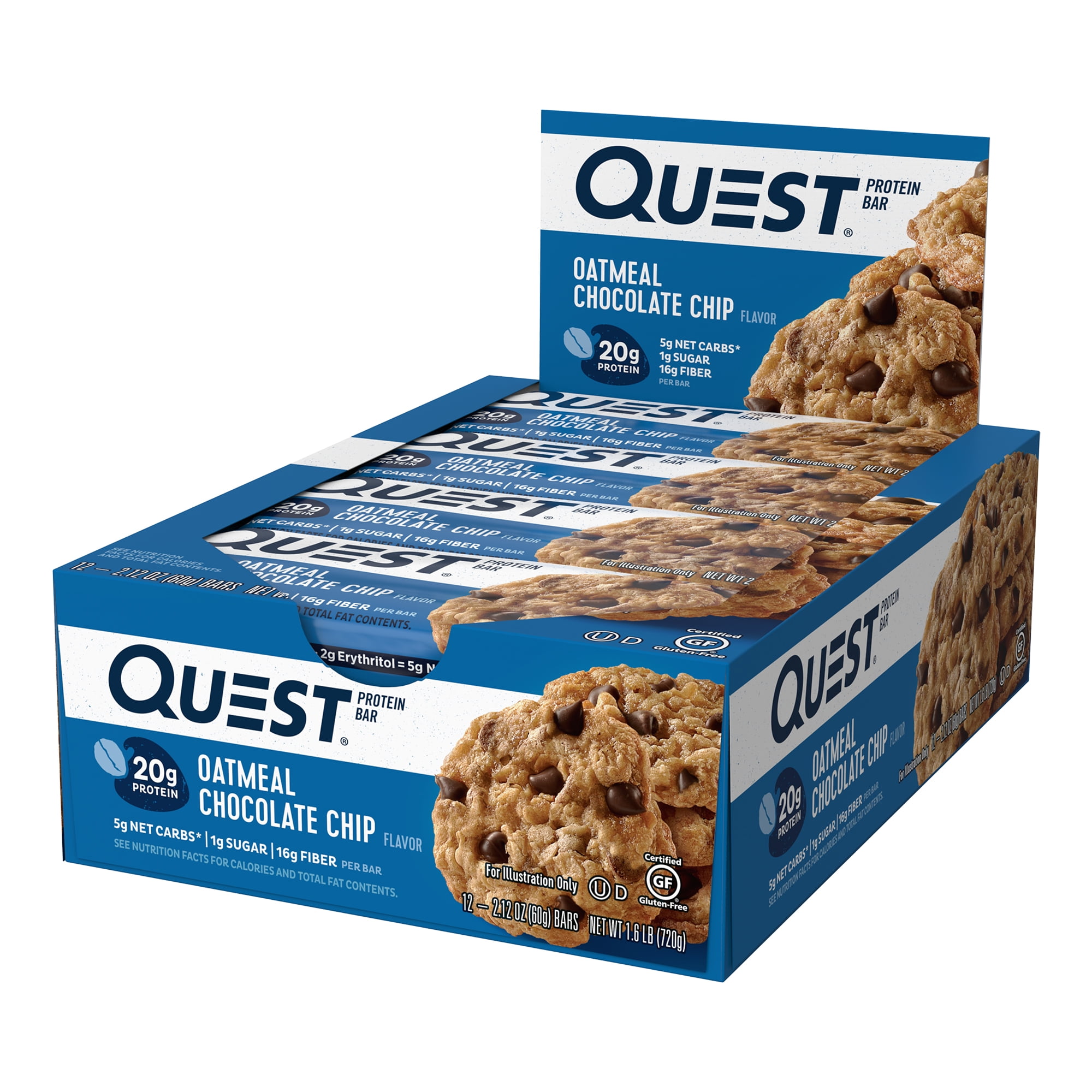 Quest Bar - Oatmeal Chocolate Chip 12Ct Best Deals and Price History at ...