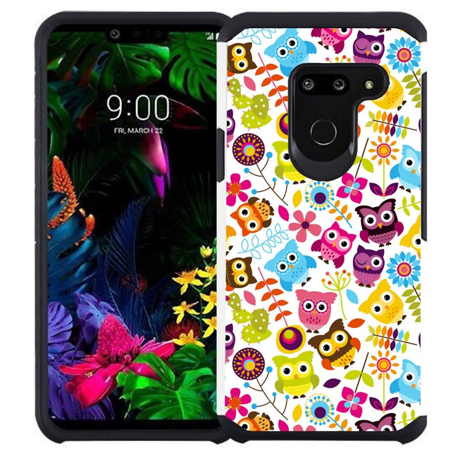 LG G8 ThinQ Case - Colorful Design Hybrid Armor Case Shockproof Dual ...