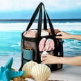 Utoimkio Mesh Beach Bag Portable Beach Tote Bags Sandproof Swimming ...