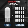 VEHICODE 194 168 2825 W5W LED Bulb White 158 161 192 2827 Mini 12V T10 ...