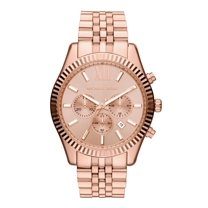 Michael Kors Lexington Men's Chronograph Watch, Rose Gold-Tone, MK8580 ...