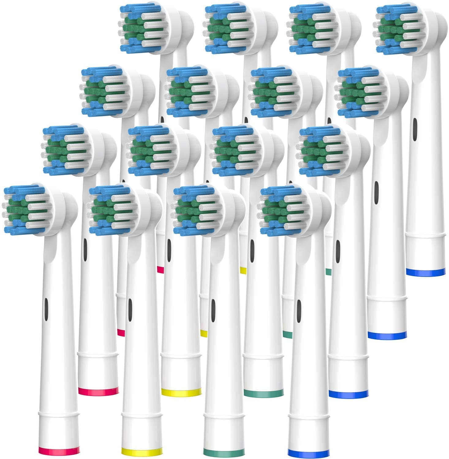 Electric Toothbrush Replacement Heads 16 Pack / Compatible Oral B Braun ...