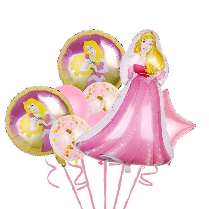 Decoración de cumpleaños de princesa Disney para niños y niñas ...