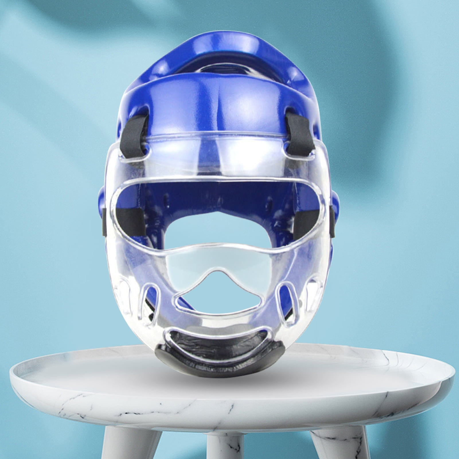 Taekwondo Helmet Breathable Shock Absorption Head Guard Helmet for ...