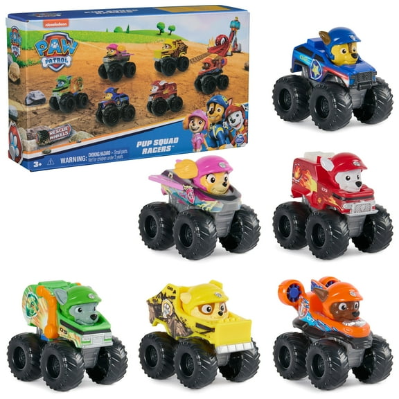 PAW Patrol: Pup Squad Racers, 6-Piece Vehicle Set - Walmart.com