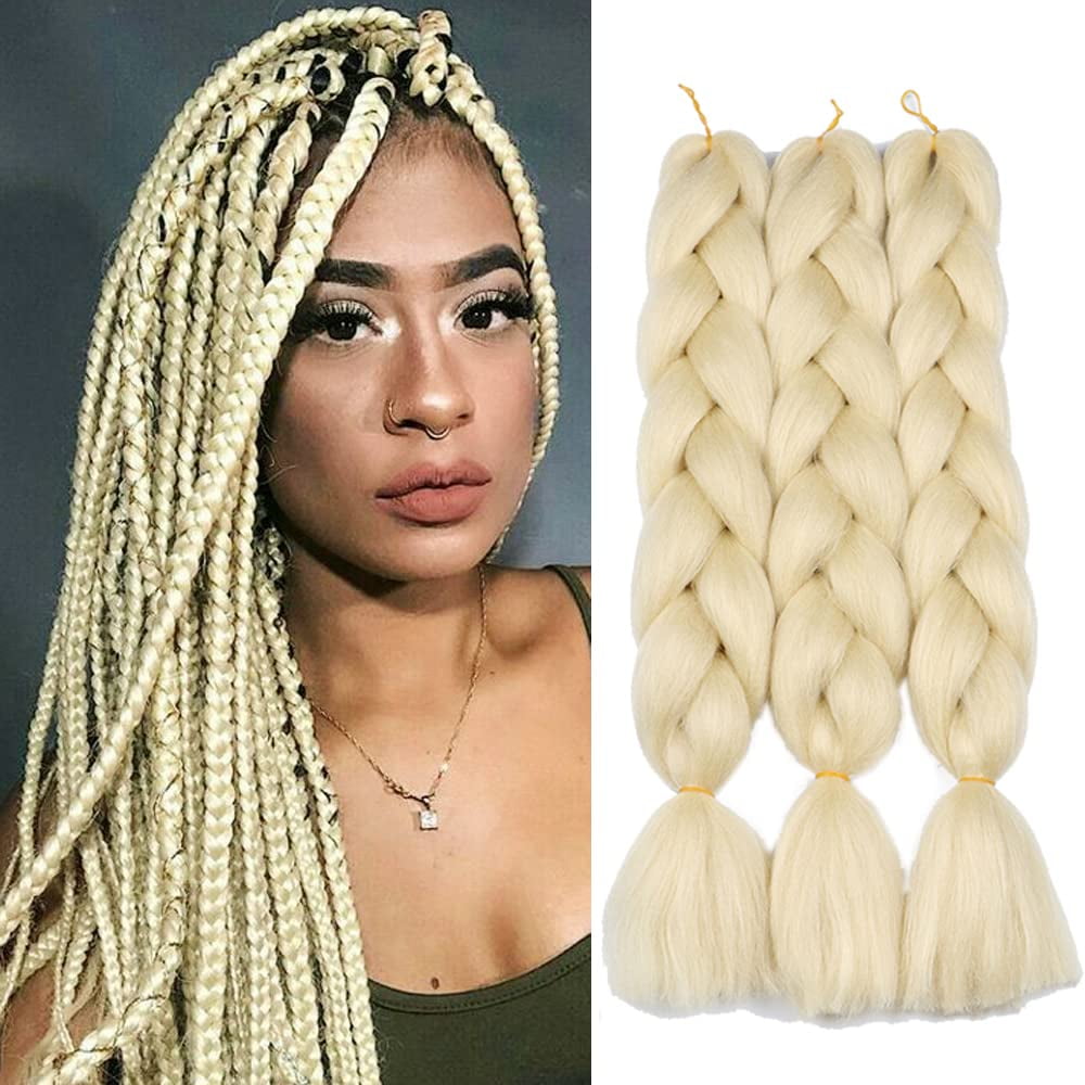 Braiding Hair Extensions 24inch 3pcs/lot Professional Synthetic Fiber ...