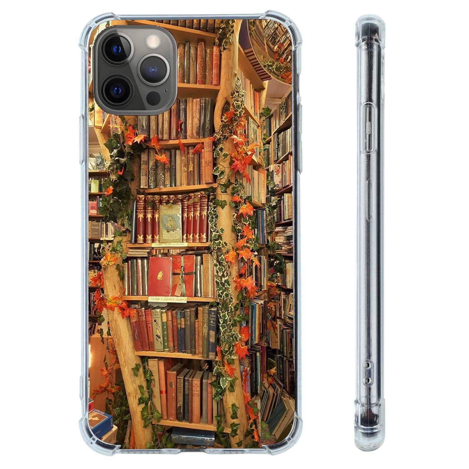 Garden Library Case for iPhone 11 Pro Max,Aesthetic Art Design Pattern Soft TPU Bumper Case ...