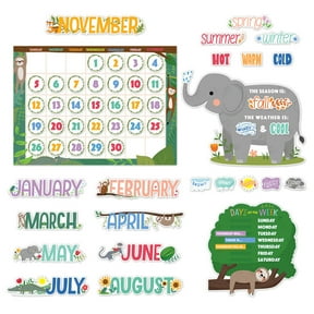 Educator's Resource Woodland Friends Calendar Set, Bulletin Board ...