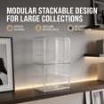 1/3/4‑Pack Stackable Transparent Plastic Display Storage Boxes ...