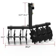 RVNI 32" Cut Width Disc Plow Harrow With 2" Receiver Hitch Mount Pull ...