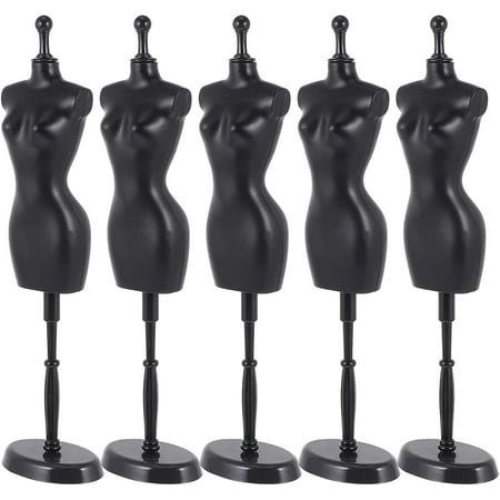 5Pcs Mini Mannequin Model Doll Torso Mannequin Doll Dress Display Stand ...