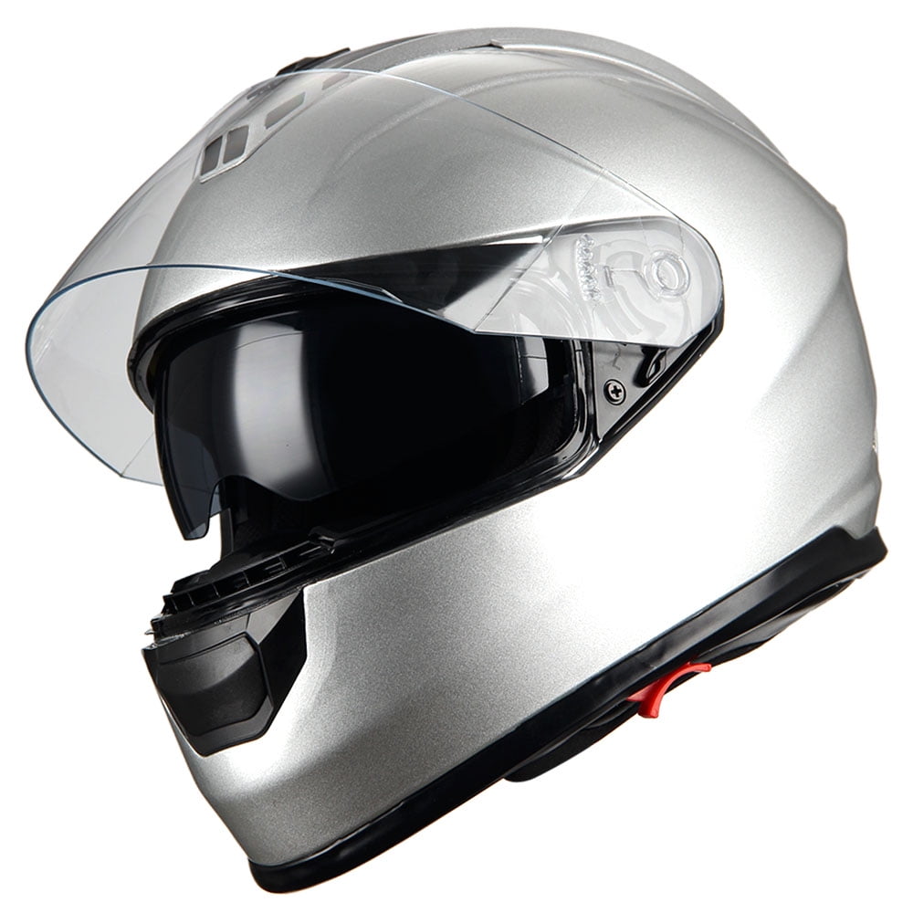 1Storm Motorcycle Full Face Helmet Street Bike Dual Visor/Sun Shield ...
