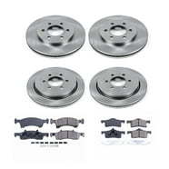 Ultimate Brakes Front and Rear Semi-Metallic Brake Pad and Rotor Kit ...