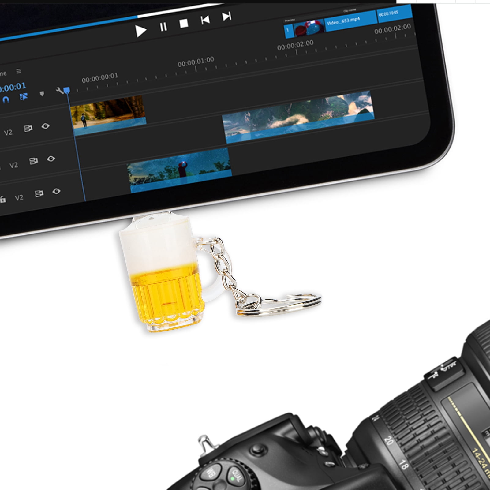 Memoria USB Flash ANGGREK forma de taza de cerveza almacenamiento ...