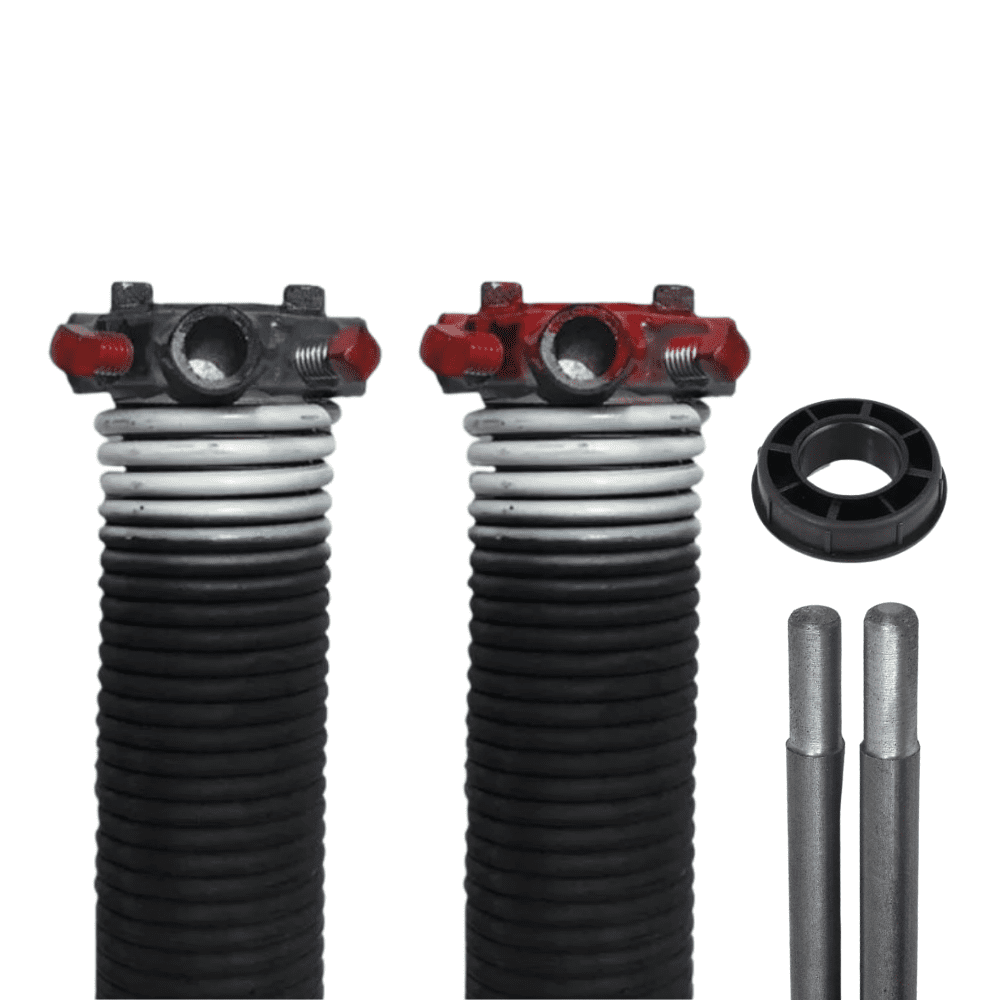 Garage Door Torsion Springs (218 x 1.75 x 31) - Pair | 1" Nylon Bushing ...