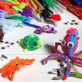 25 Pack Chenille Craft Stems with Flexible Wire Core and Soft Fuzzy ...