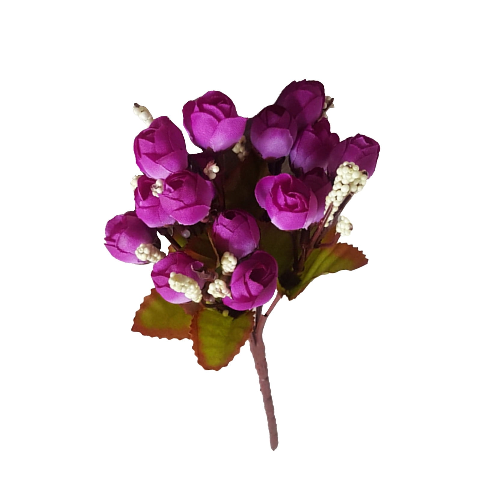Flor artificial Kdkad, ramo de flores con tallo de plástico, flores ...