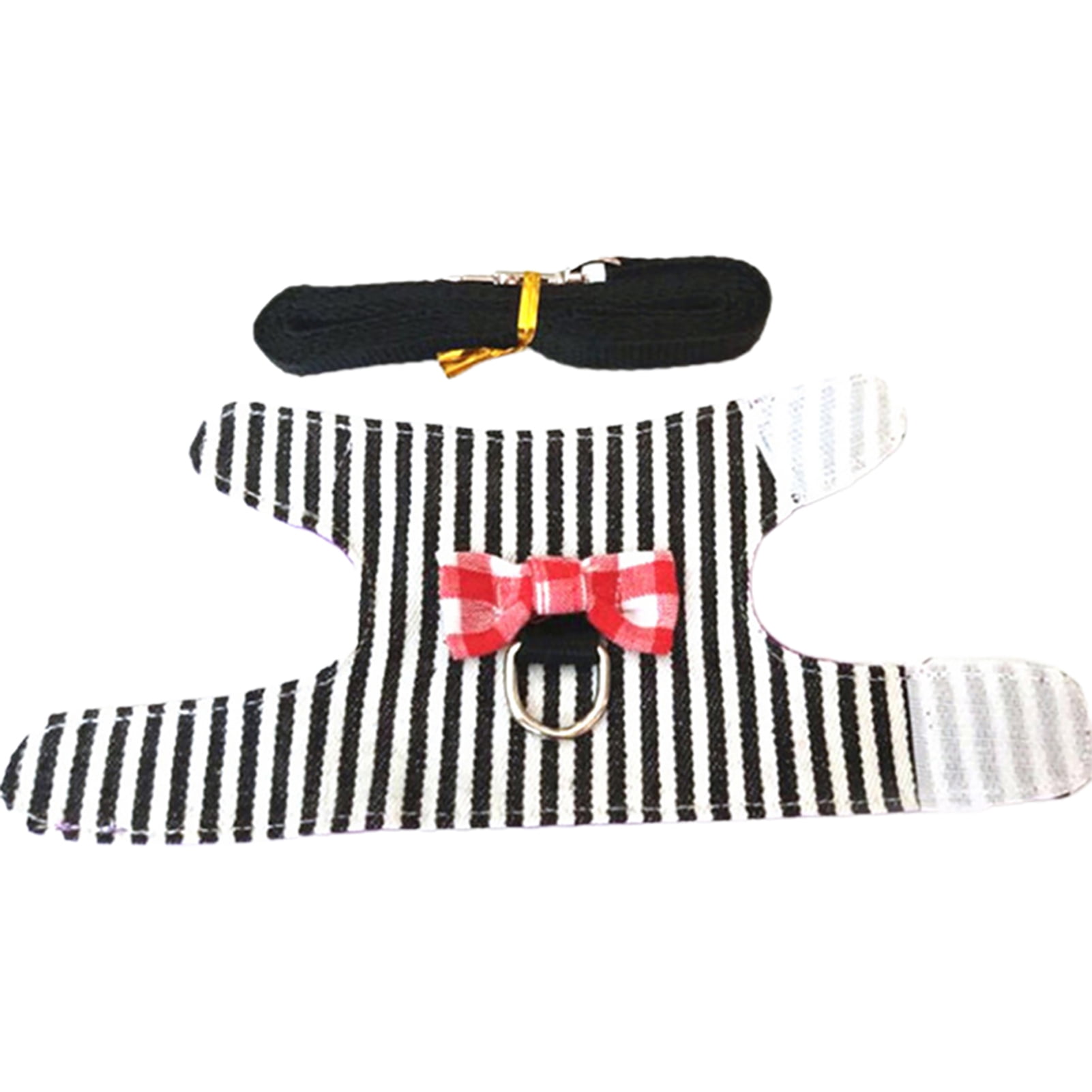 Small Pet Rabbit Hamster Bowtie Striped Star Harness Vest Leash ...