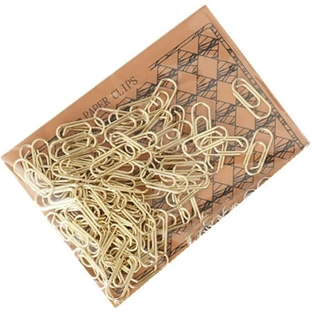 Gold Mini Paper Clips 50Pcs Small Metal Paperclip 15mm Golden Plating ...