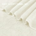 Jessy Home 4 Pack Oversized Bath Sheet Towels 700 GSM Ultra Soft Cream ...