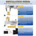 CRKMGS-5 Pack Brass Pipe Fittings, 90 Degree 1/4" FeMale NPT to 1/4 ...