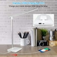 Desk Lamp, Led Desk Lamp with USB Charging Port, Wireless Charging Lamp ...