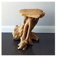 Drevy Tree Stump Side Table, Live Edge Stool, Natural Edge Wood Side ...